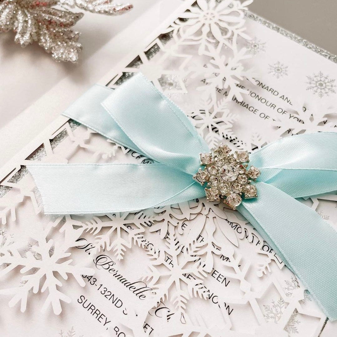 Winter Wonderland Snowflake Laser Cut Invitation – Invitations by Luis ...